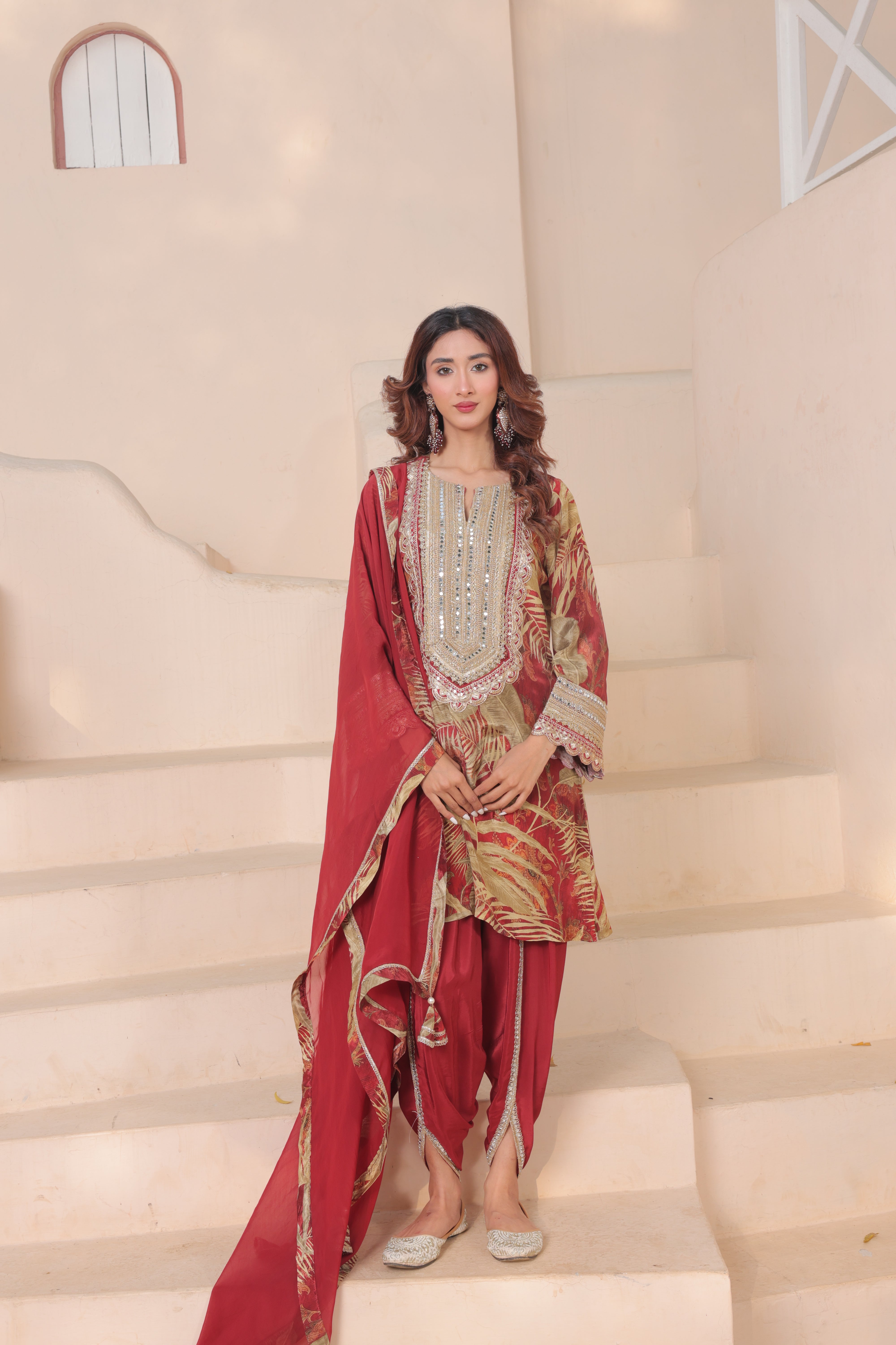 Jasnoor Tulip Dhoti – Label Om Creation